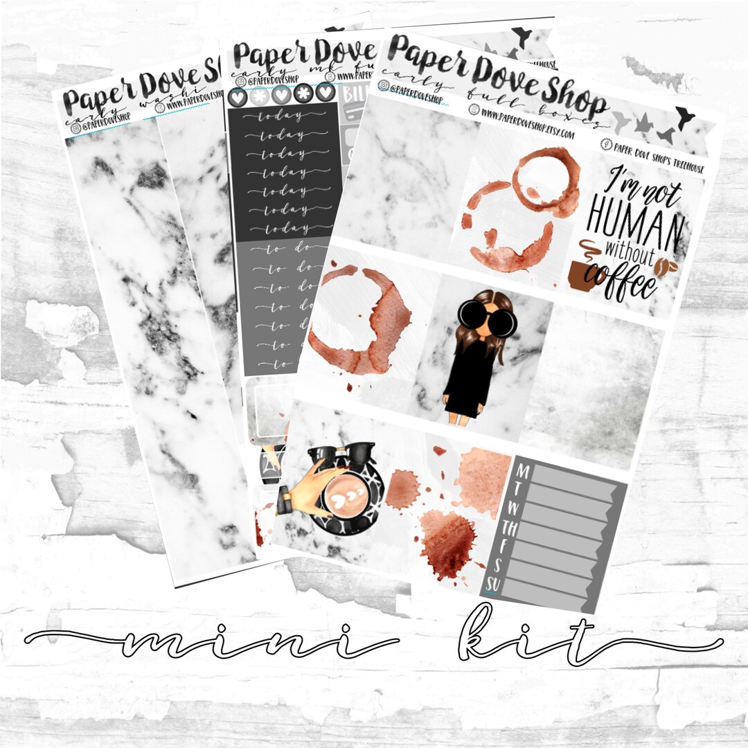 Carly Mini Kit-- Planner Kit, Decorative Stickers, Planner Stickers ...