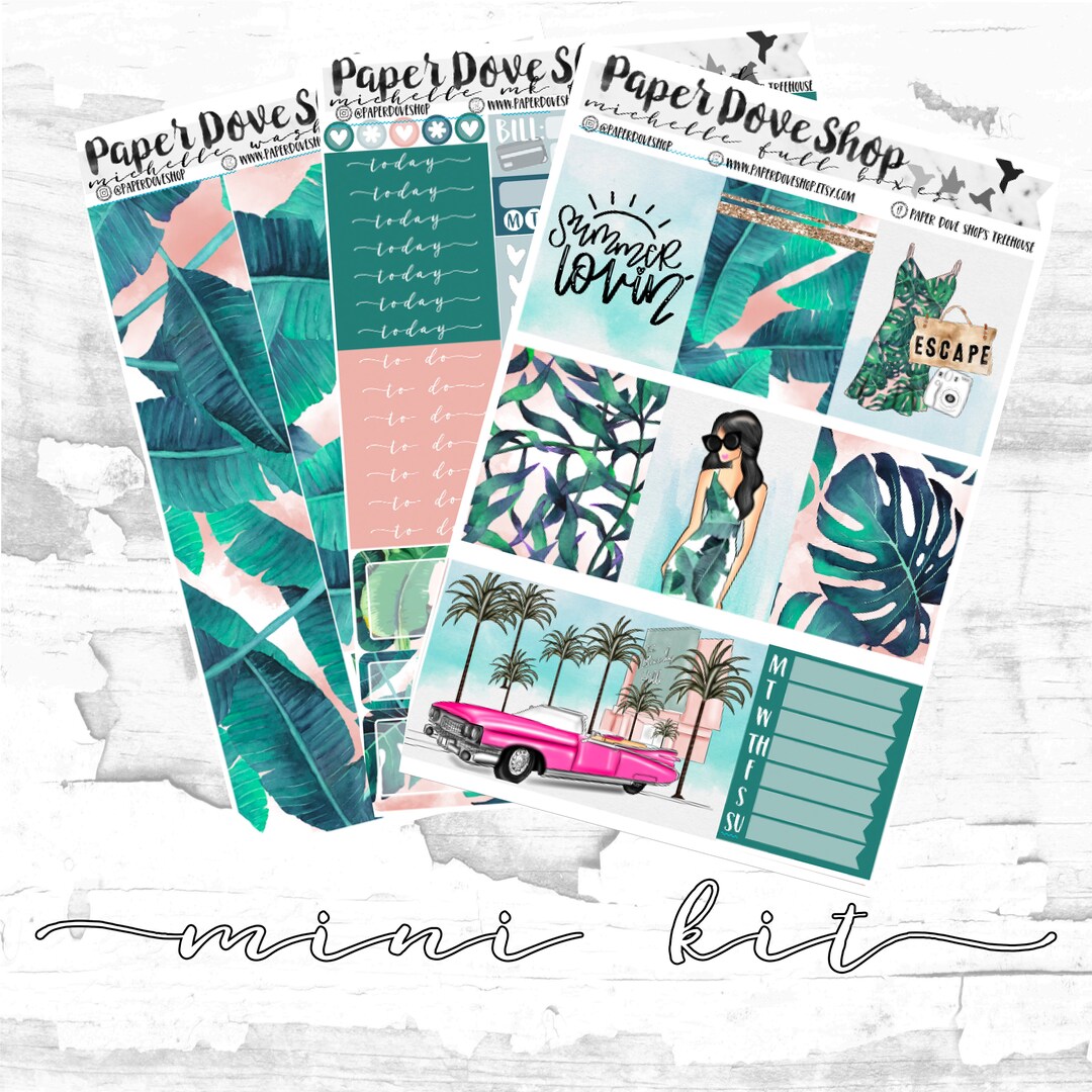 Michelle Mini Kit-- Planner Kit, Decorative Stickers, Planner Stickers ...