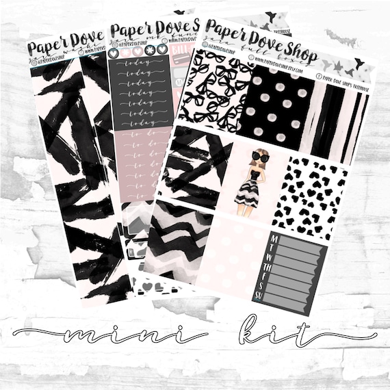 Zara Mini Kit Planner Kit Decorative Stickers Planner | Etsy