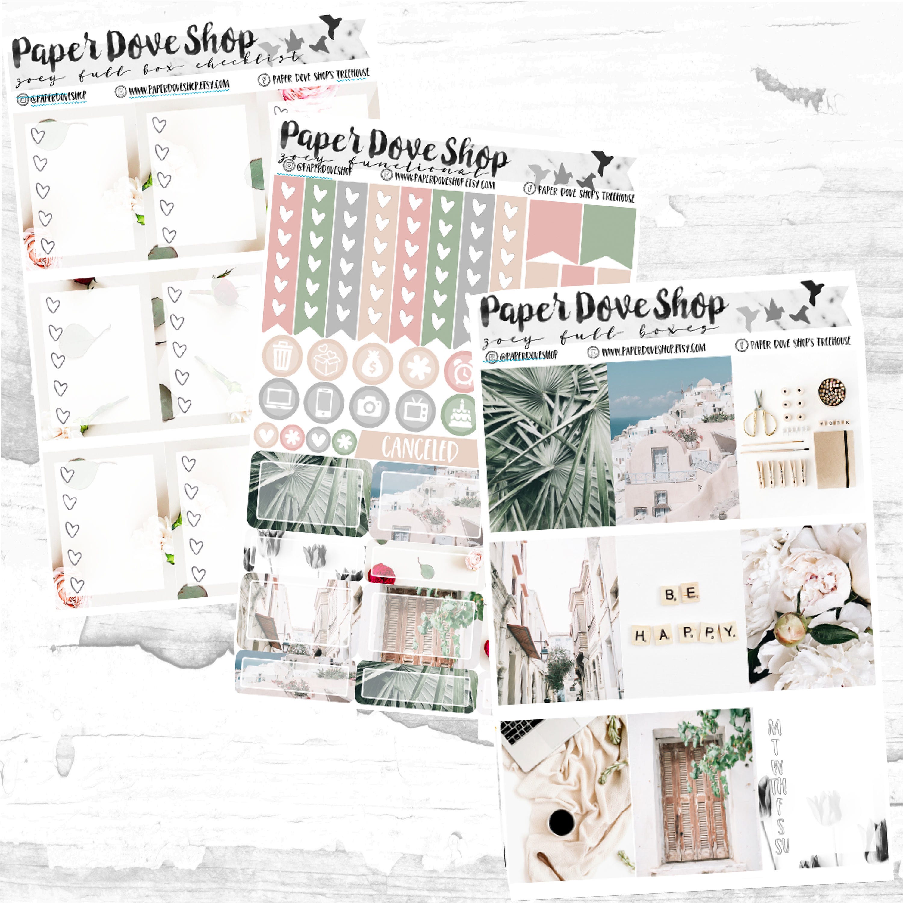 Zoey Full Kit Planner Kit Decorative Stickers Planner - Etsy