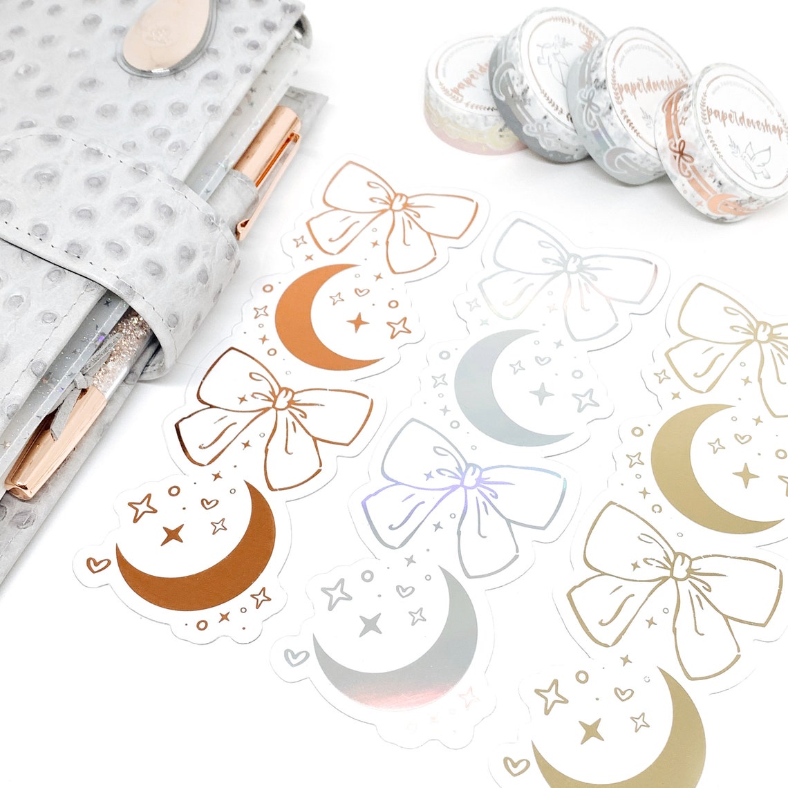 Twinkle Bow Bookmark FOILED-- Foil/bow/bookmark (exclusive Design) - Etsy