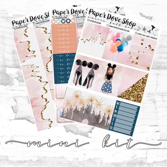 Aurora Mini Kit Planner Kit Decorative Stickers Planner | Etsy