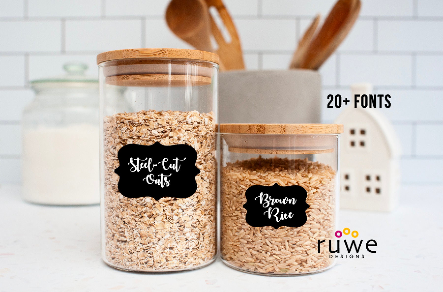 Custom Chalkboard Pantry Labels - Etsy