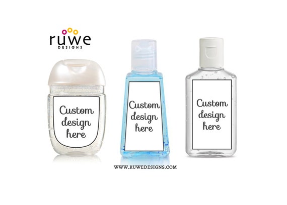 Custom Design Hand Sanitizer Labels for Business or Party - Etsy