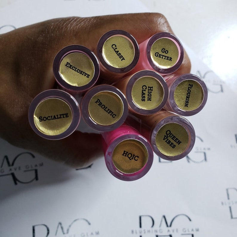 Extra Small Round Stickers for Lip Gloss and Lipsticks - Etsy