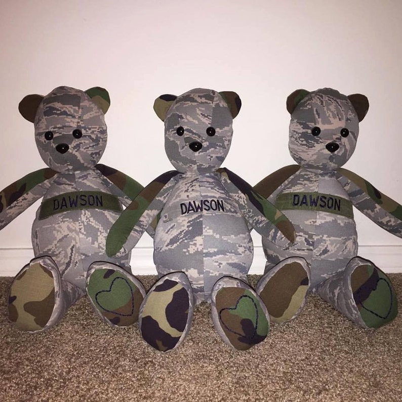 Military Memory Bear // Uniform Keepsake Bear // Police Memory - Etsy