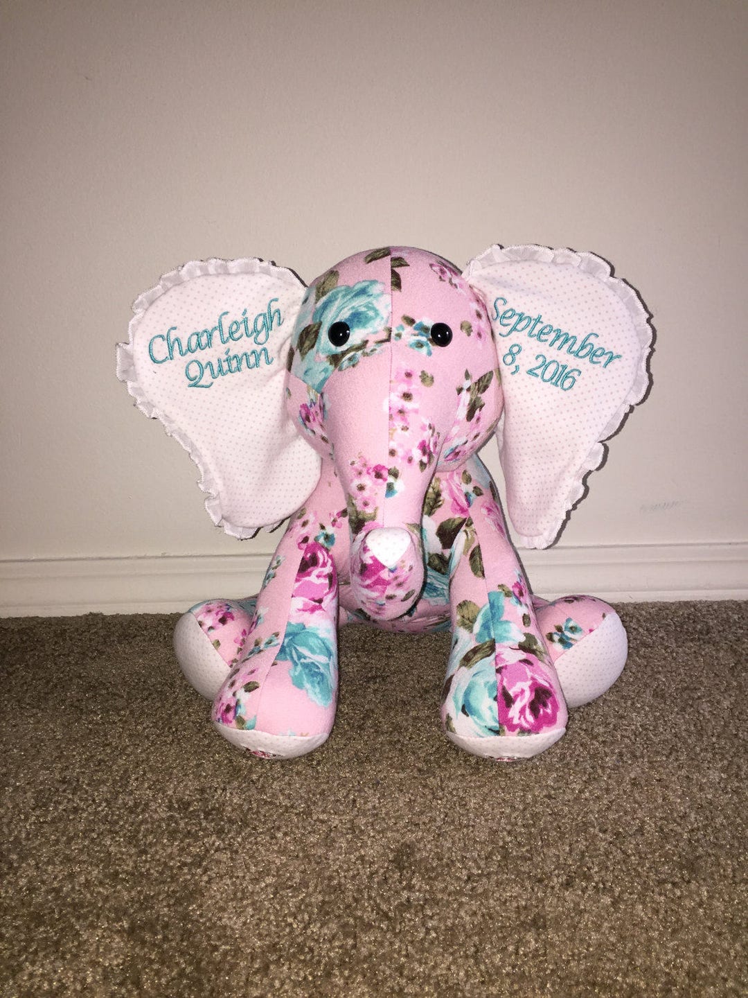 Memory Elephant // Keepsake Elephant // Custom Order Stuffed - Etsy