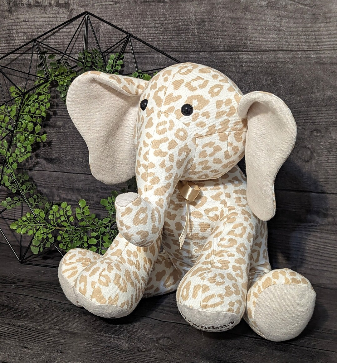 Memory Elephant // Keepsake Elephant // Custom Order Stuffed Elephant ...