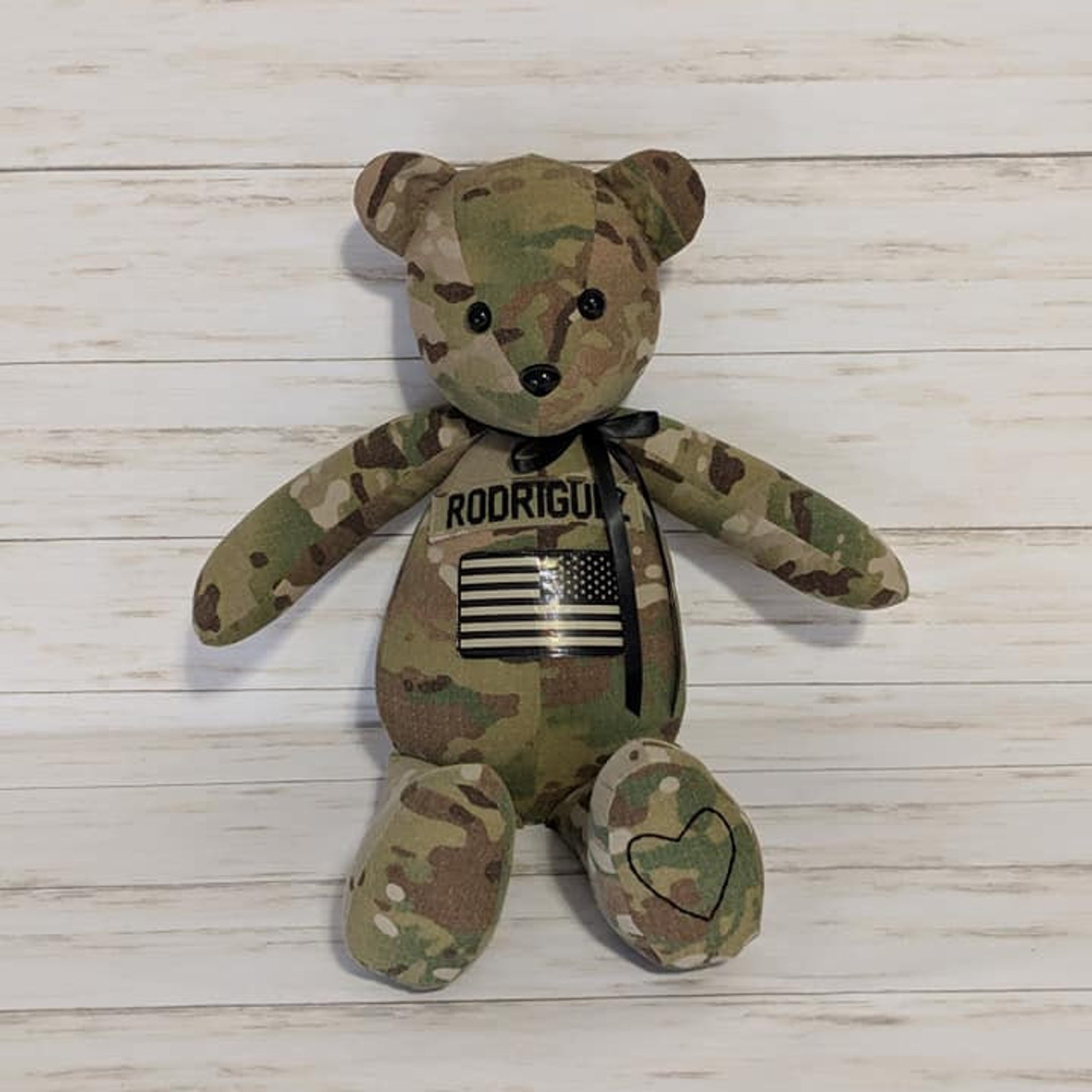 Military Memory Bear // Uniform Keepsake Bear // Police Memory - Etsy