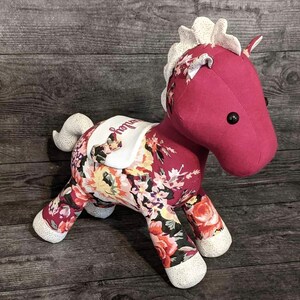 Memory Horse // Keepsake Horse //stuffed Horse - Etsy