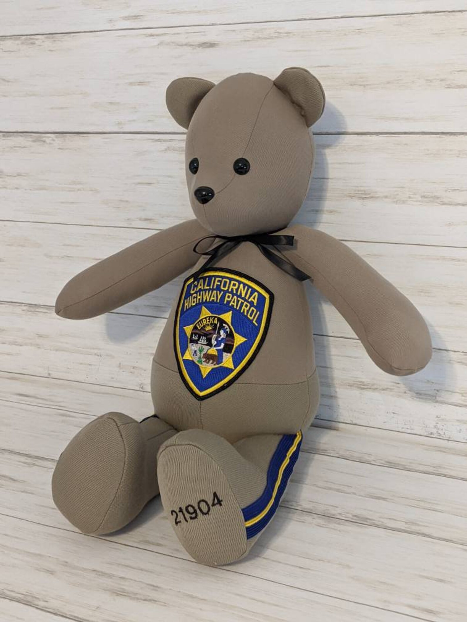 Military Memory Bear // Uniform Keepsake Bear // Police Memory - Etsy