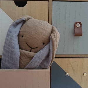 Cuddly Bunny Lovey for Baby First Toy for Newborns Muslin - Etsy UK