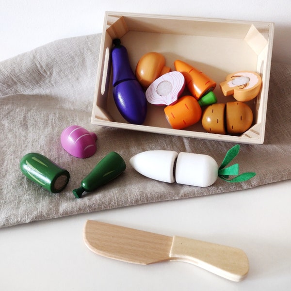 Wooden Play Food - Etsy