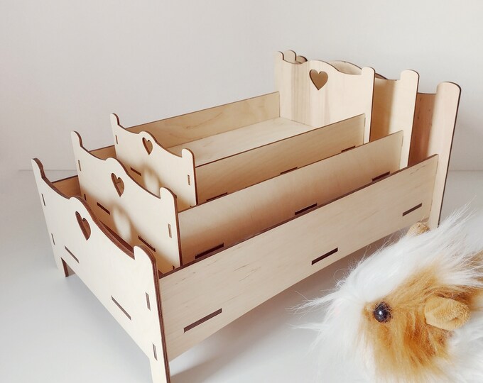 Wooden Toy Bed for Dolls Creative Birthday Gift for Toddler - Etsy