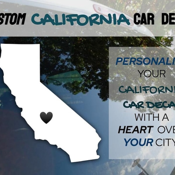 California Car Decal - Etsy