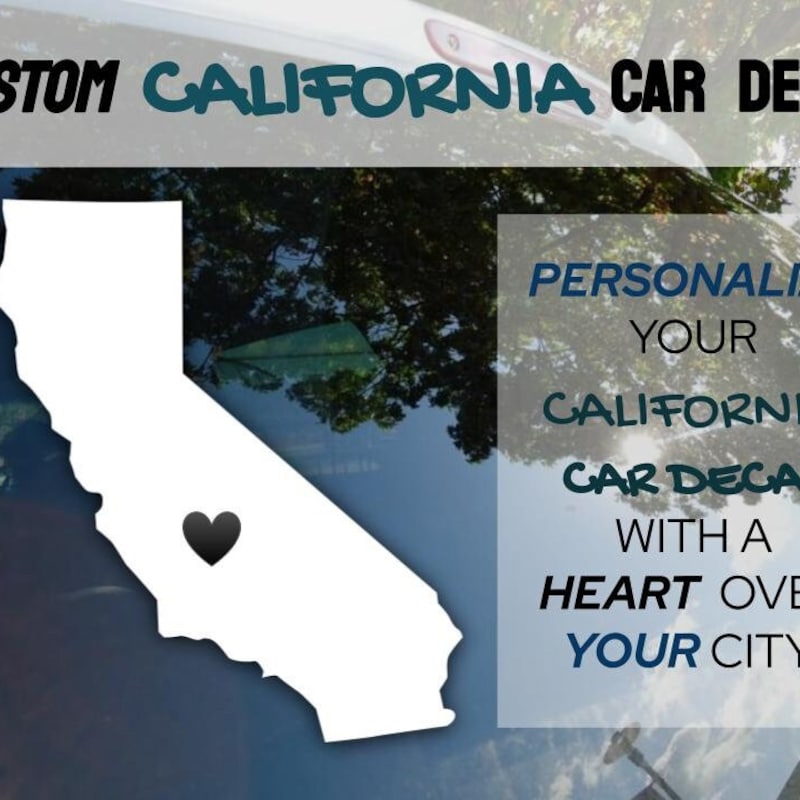 California Car Decal - Etsy