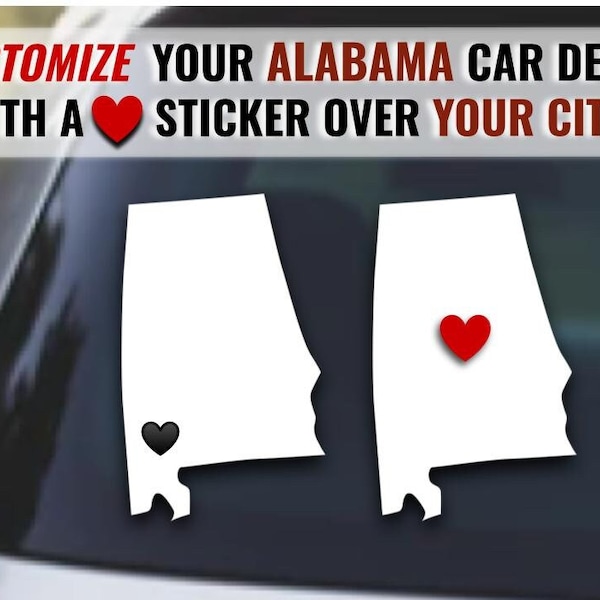 Alabama Car Decal - Etsy