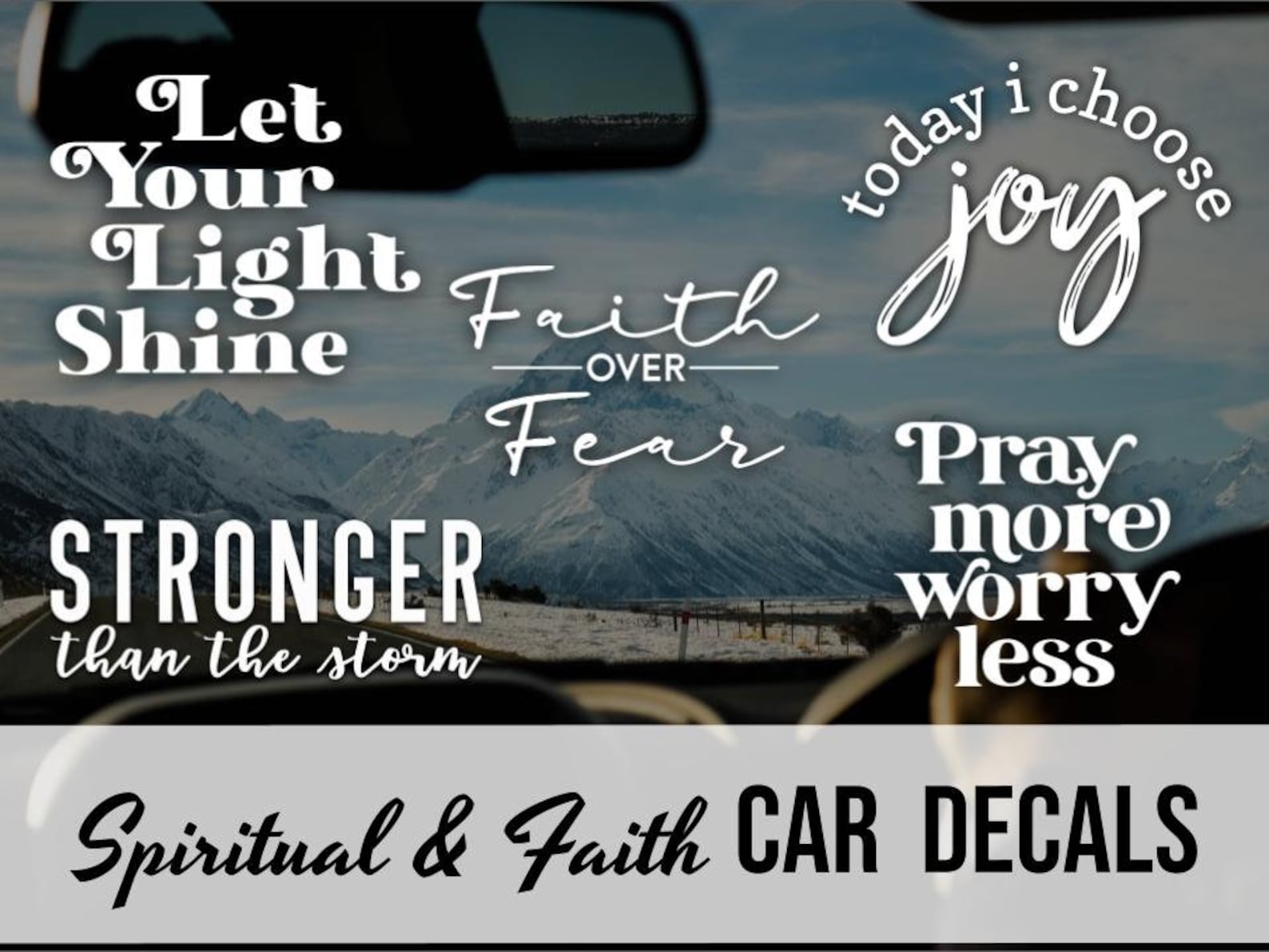 Inspirational Car Decals (positive, Love, Happy, Inspire, Motivational ...