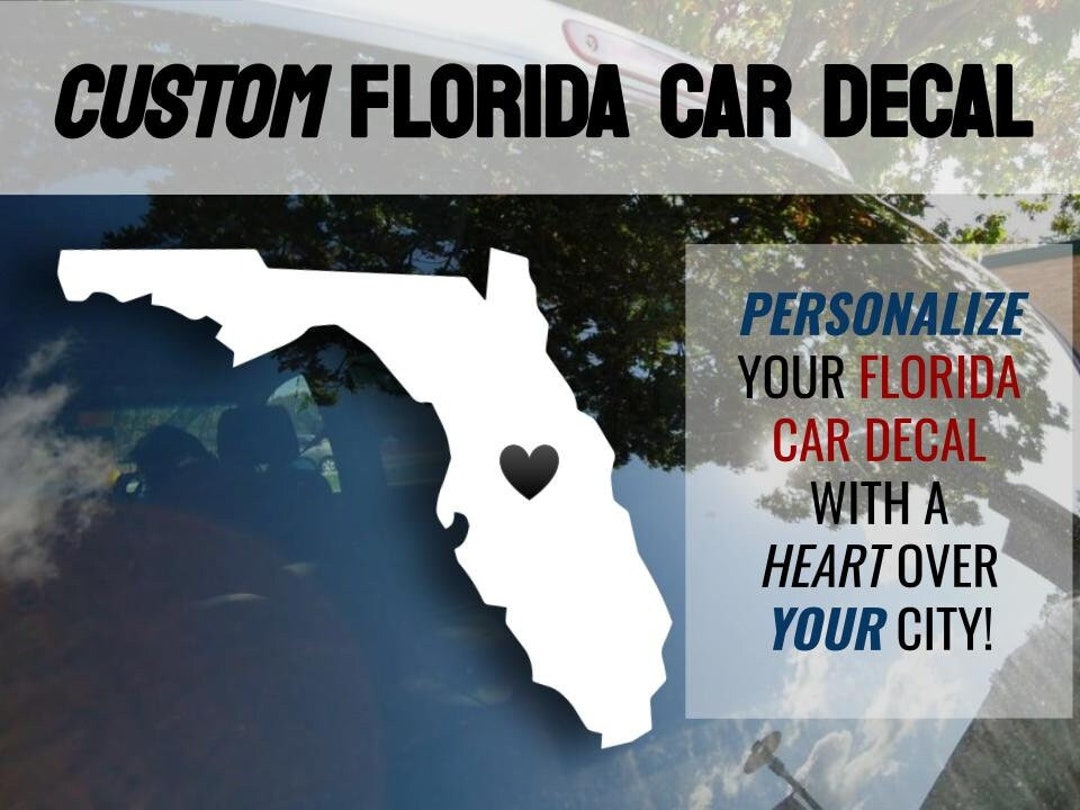 CUSTOM Florida Decals for Your Car, Laptop, Etc! - Etsy