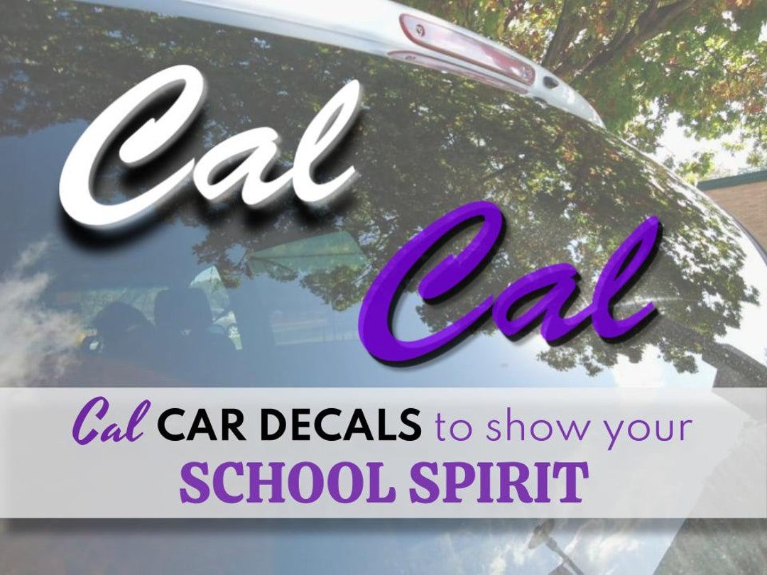 CAL Car Decal to Show Your School Spirit! - Etsy