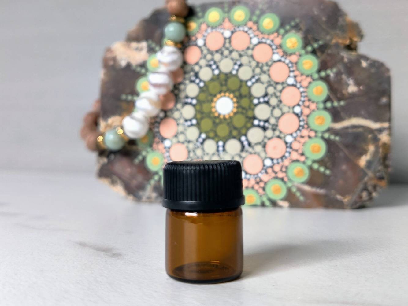 Essential Oil Diffusing Necklace With Peach Jade & Lava Bead | Etsy