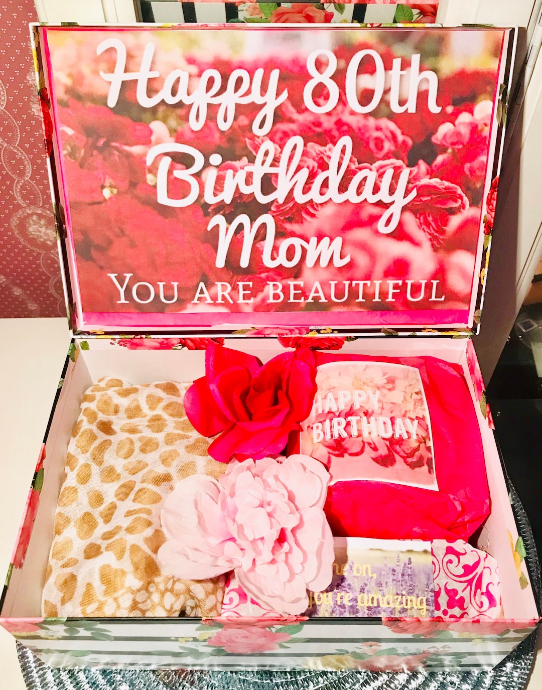 80th Birthday Gift Box. 80th Birthday Care Package. 80th Birthday ...