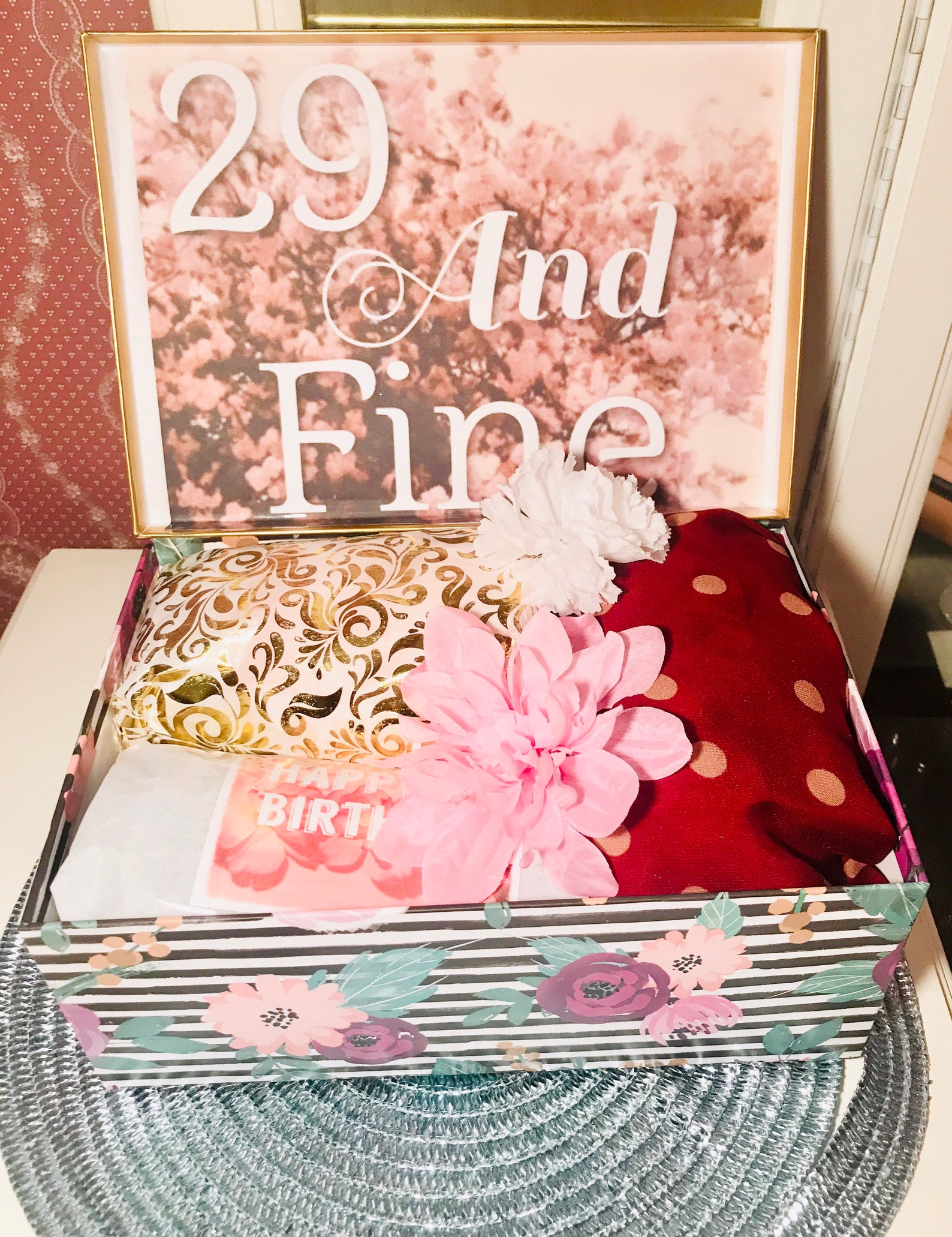 29th Birthday Gift Box. 29th Birthday Youarebeautifulbox. 29th - Etsy