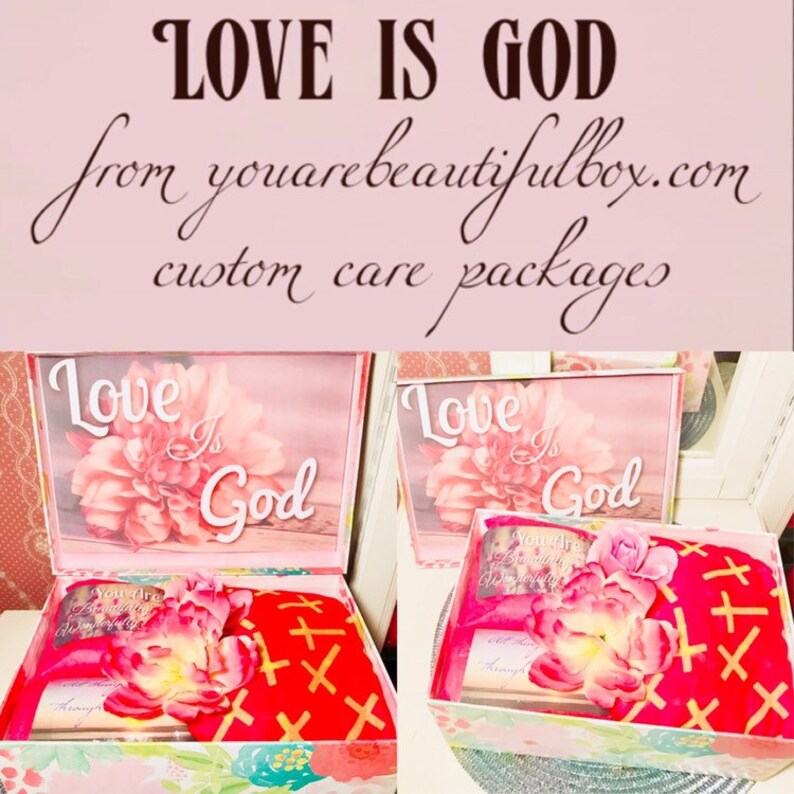 Love is God Youarebeautifulbox. Religious Care Package. - Etsy