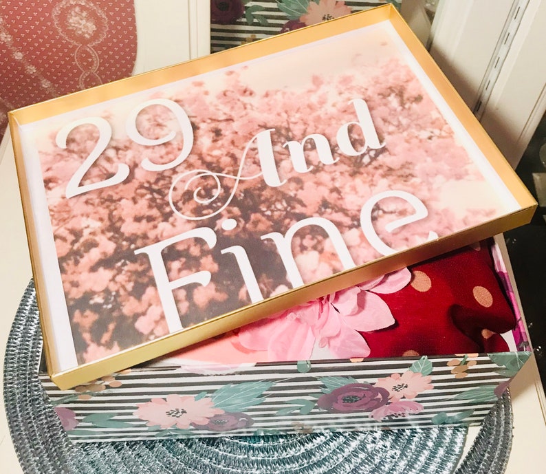29th Birthday Gift Box. 29th Birthday Youarebeautifulbox. 29th - Etsy
