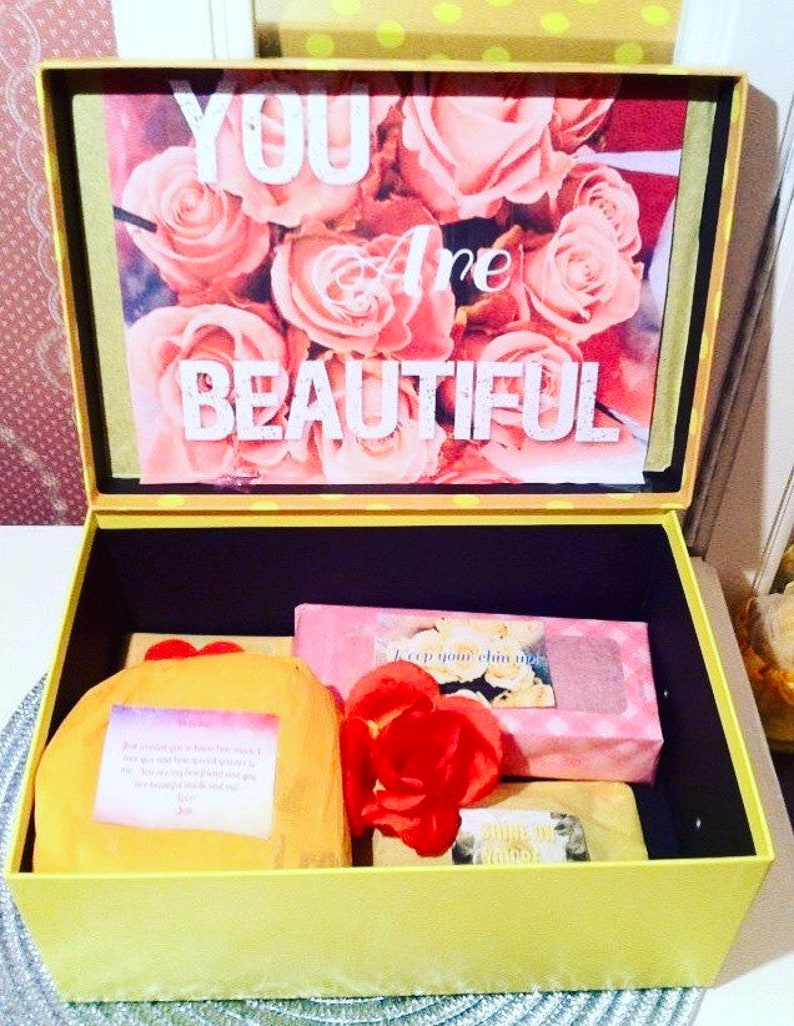 Personalized Gift Box. Box of Sunshine. Happy Mail Care | Etsy