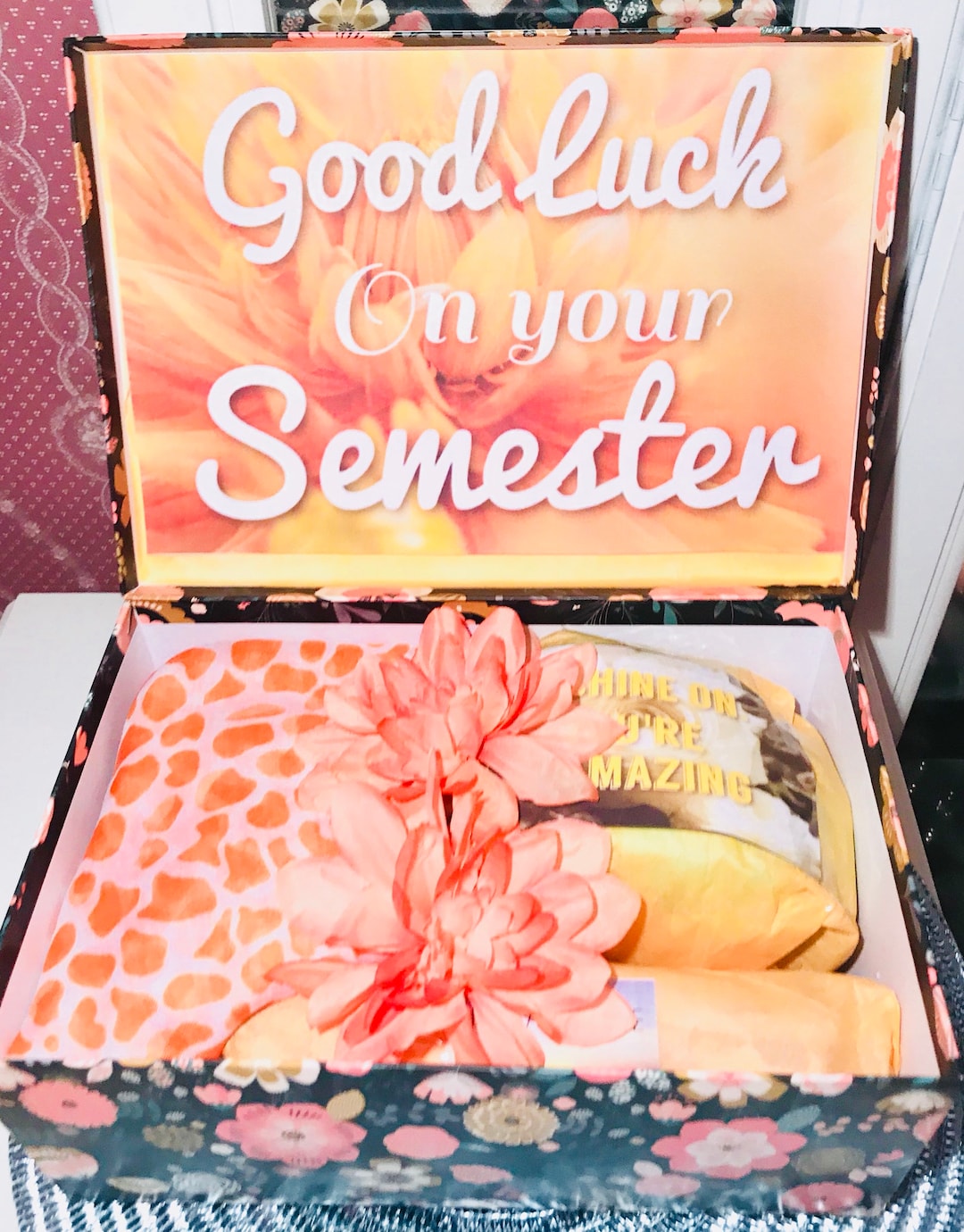 College Care Package: Good Luck Gift Box for Daughter - Etsy