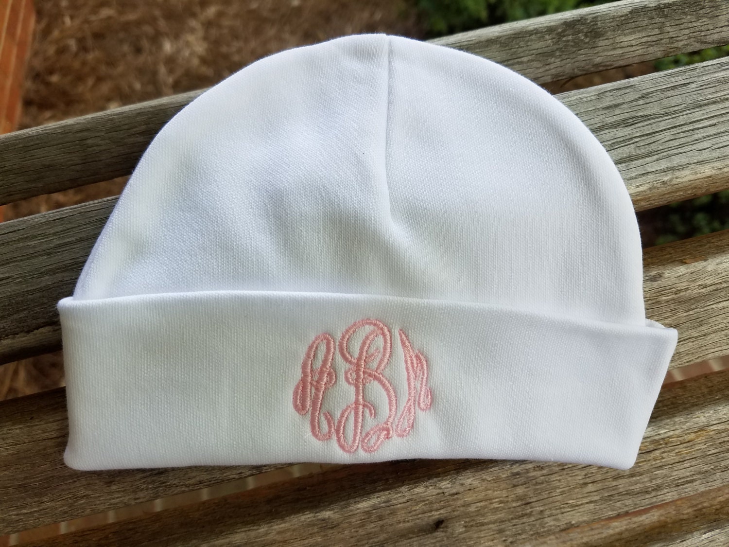 Monogrammed Baby Beanie - Etsy