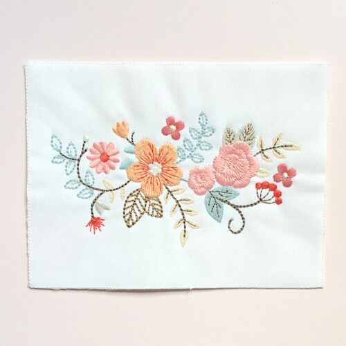 Machine Embroidery Design Modern Boho Flowers Modern Floral - Etsy