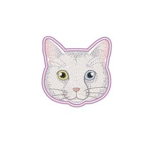 Machine Embroidery Design- Cat Faces Patch- Kitten Patch Embroidery ...