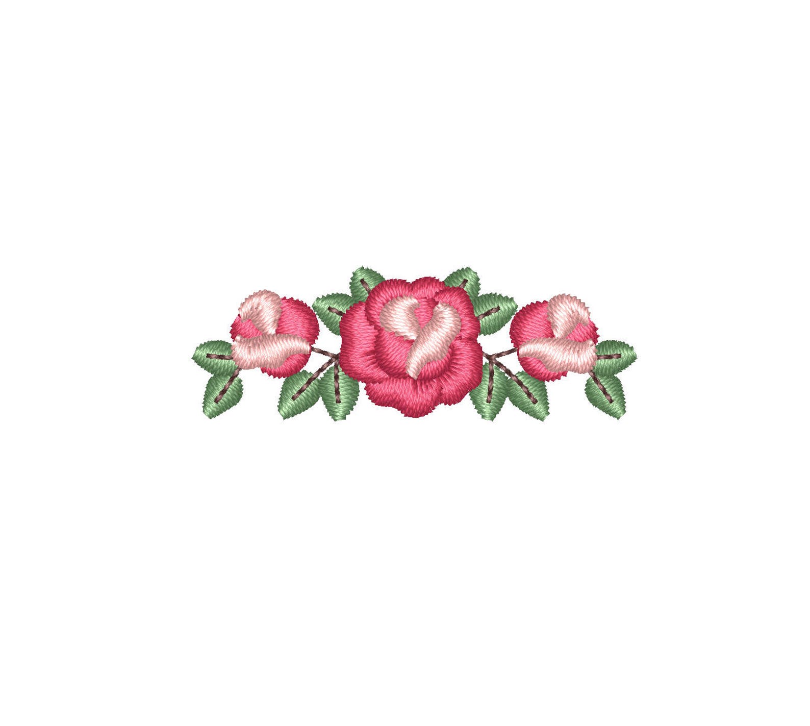 Mini Roses Machine Embroidery Design. Small Rose Buds - Etsy