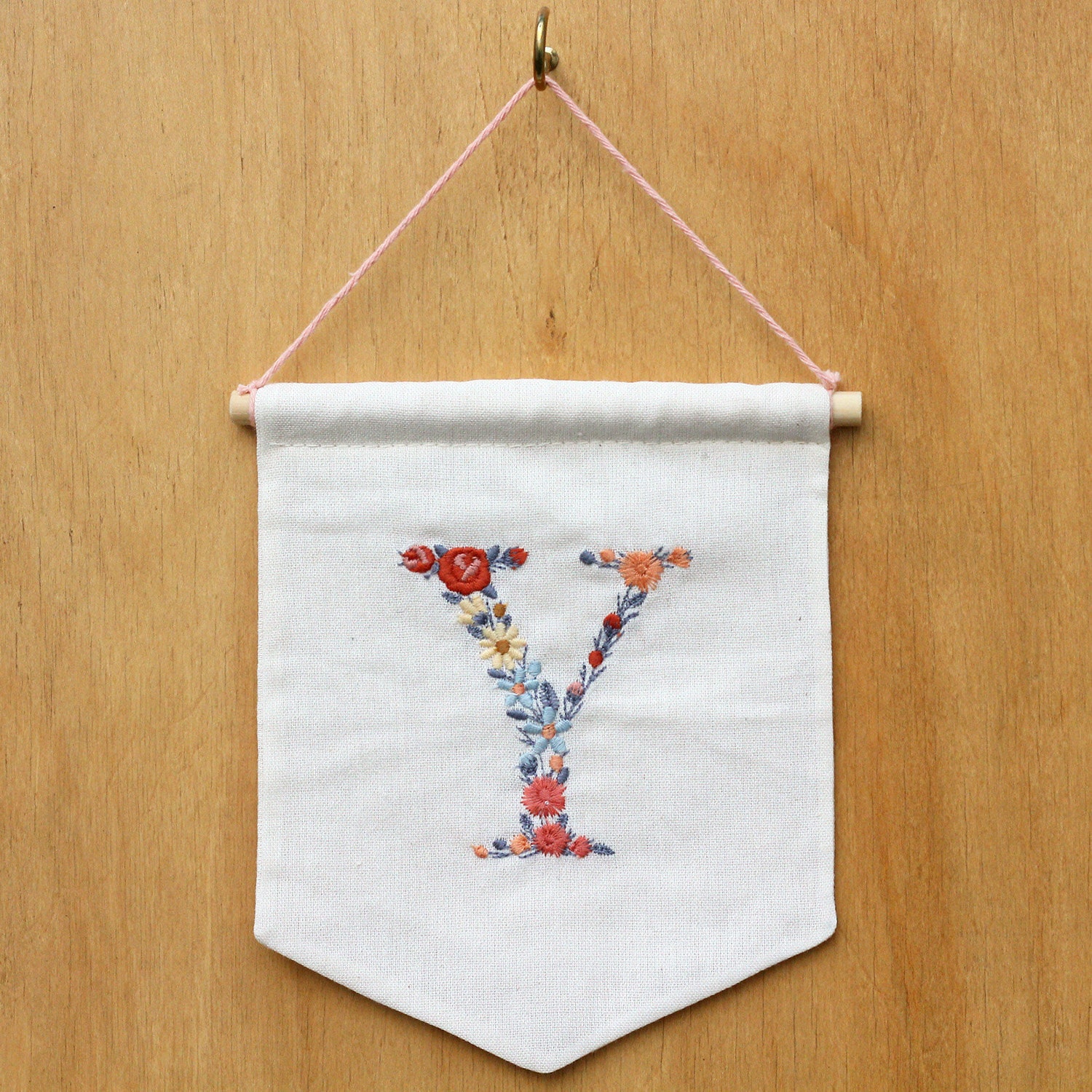 Machine Embroidery LETTER Y Uppercase 3"/7,5 Cm Dainty Floral Font ...