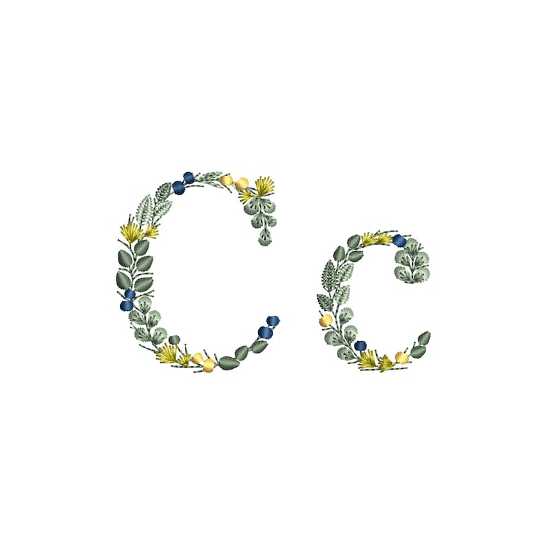 Decorative Letter C Font - Etsy
