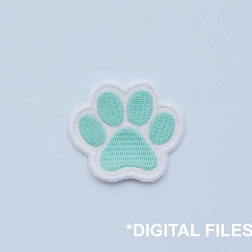 Machine Embroidery Design Small Paw Print Mini Paw Print - Etsy