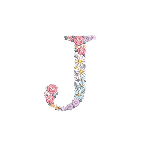 Machine Embroidery LETTER J Uppercase 10cm / 4 Tall - Etsy