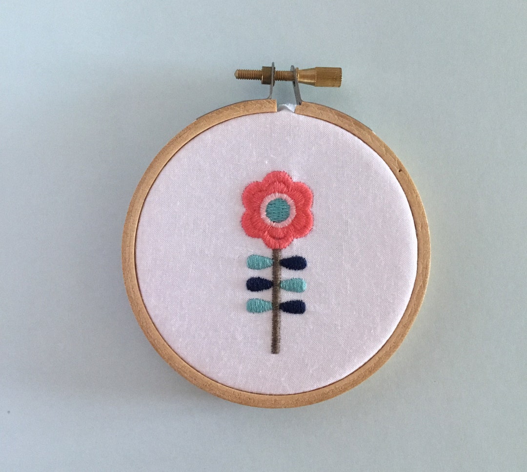 Small Flower Machine Embroidery Design. Mini Flower Pattern. 3 Sizes ...