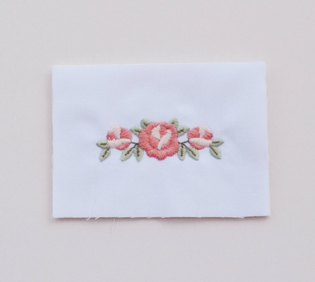 Mini Roses Machine Embroidery Design. Small Rose Buds Embroidery Files ...