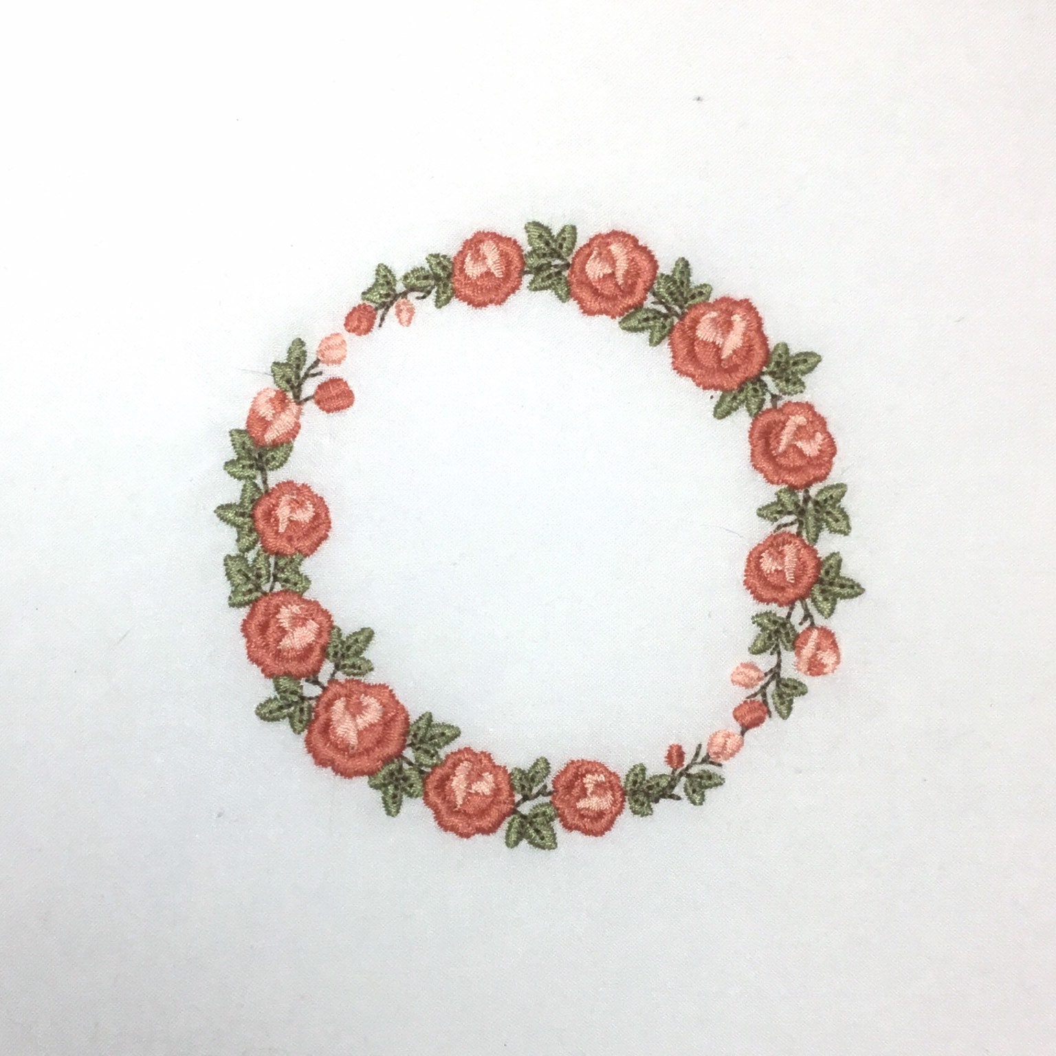 Wreath of Roses Monogram Frame Machine Embroidery Design 3 - Etsy