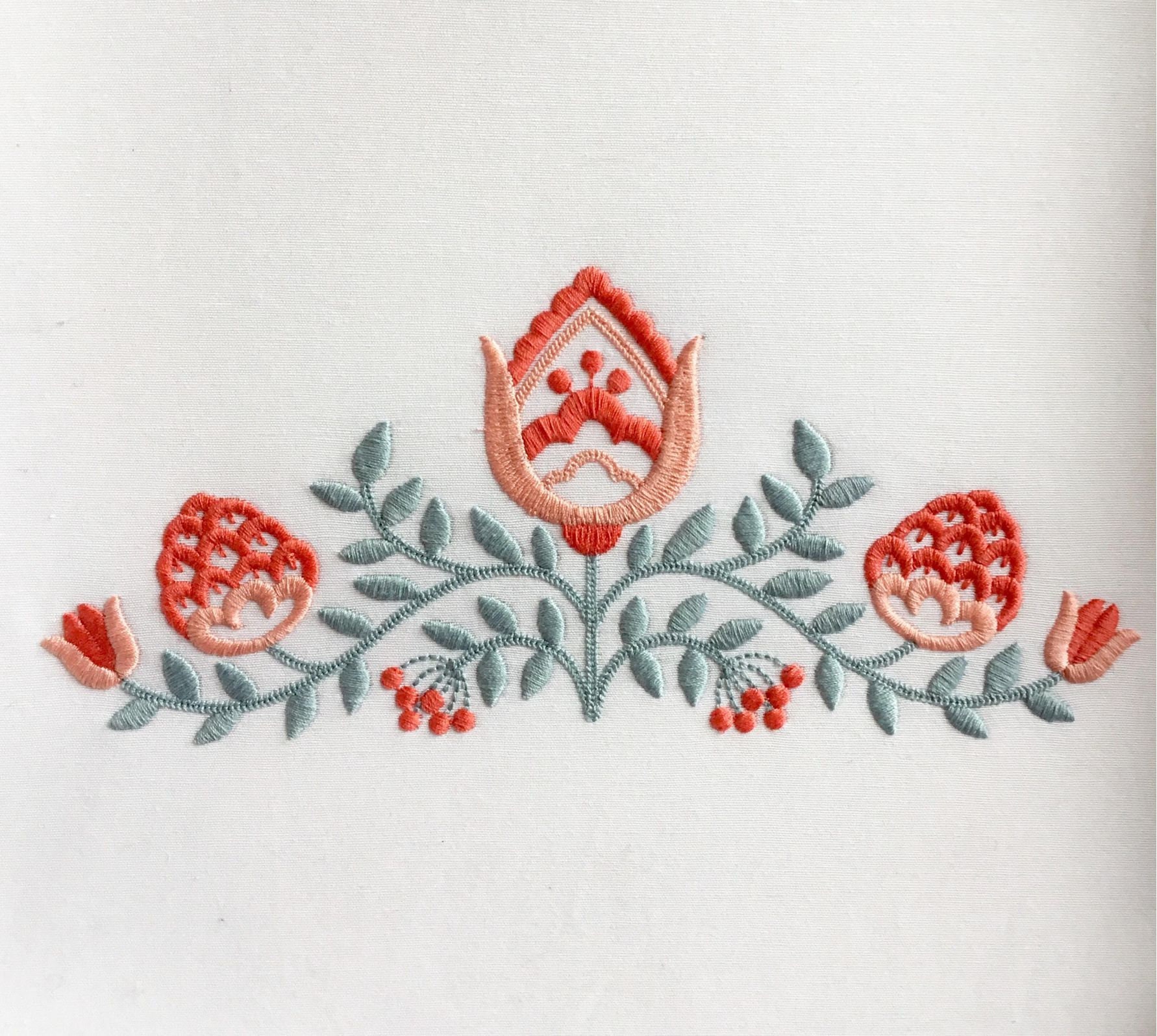 Folk Flowers Machine Embroidery Design. Folk Embroidery Design - Etsy