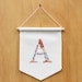 Machine Embroidery LETTER A Uppercase 3"/7,5 Cm Dainty Floral Font ...