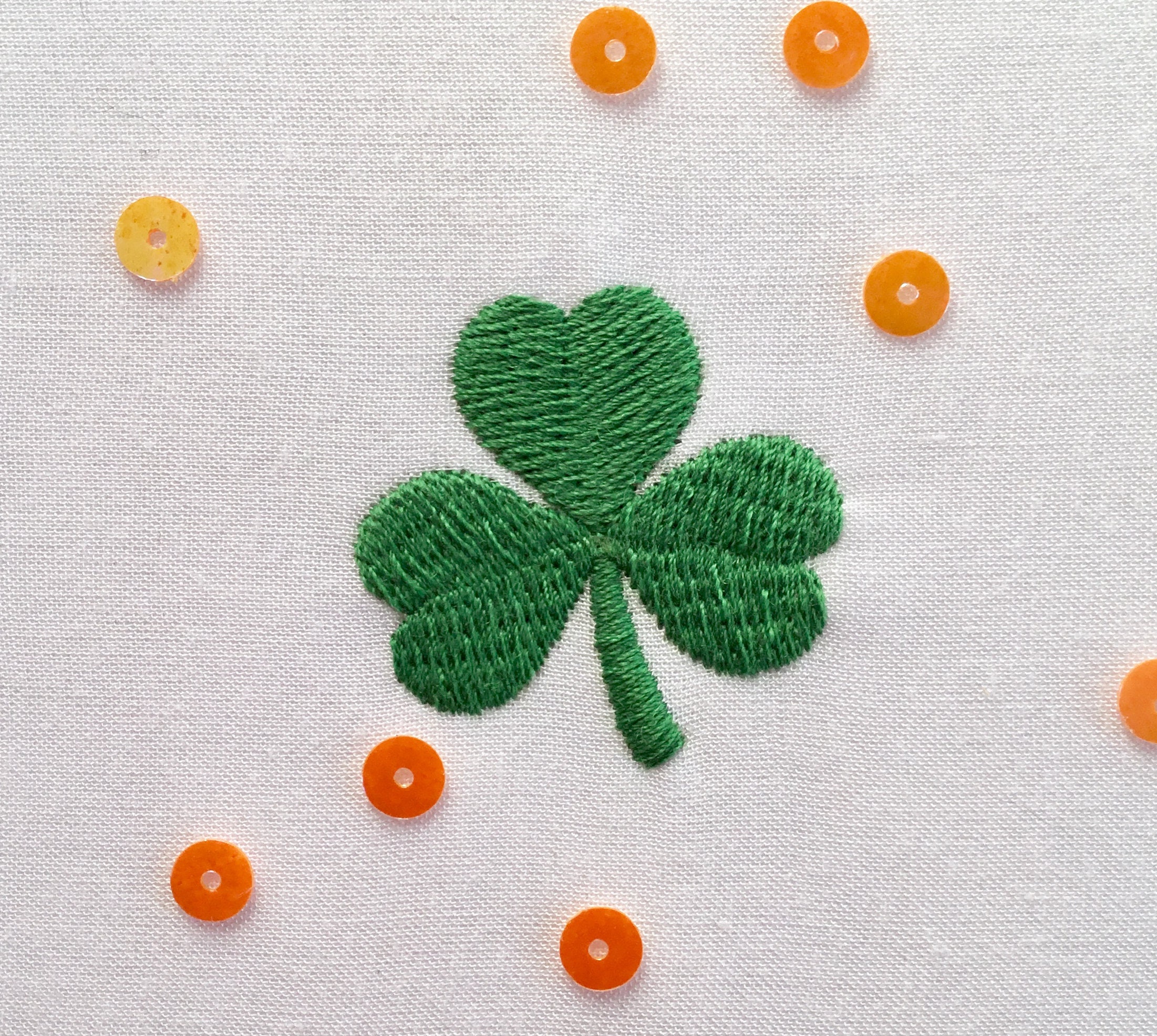 Mini Shamrock Machine Embroidery Design. Small Filled Clover - Etsy