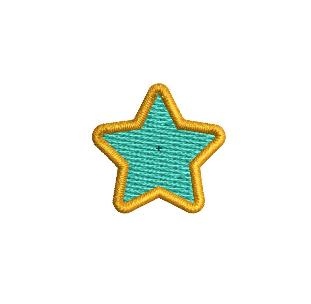 Little Rounded Star - Mini Machine Embroidery Design. 3 Sizes. Instant ...