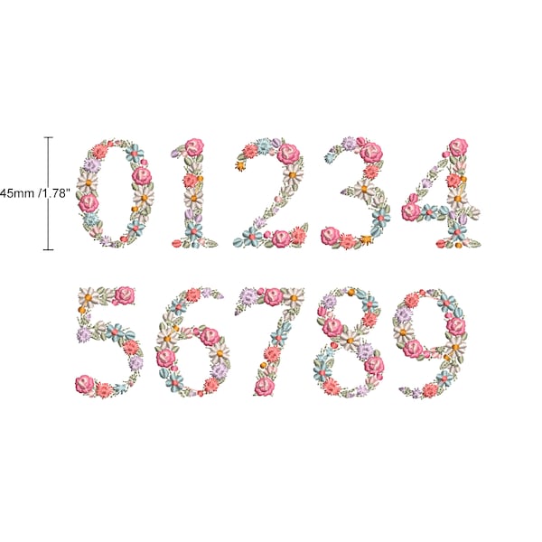 Embroidery Numbers - Etsy