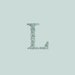 Machine Embroidery LETTER L Uppercase 9,7cm / 3.85" Tall Dainty Floral ...