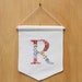 Machine Embroidery LETTER R Uppercase 3"/7,5 Cm Dainty Floral Font ...