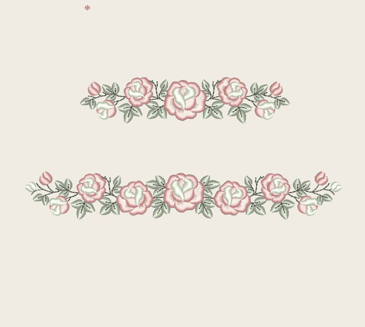 Rose Border Machine Embroidery Design Floral Border - Etsy